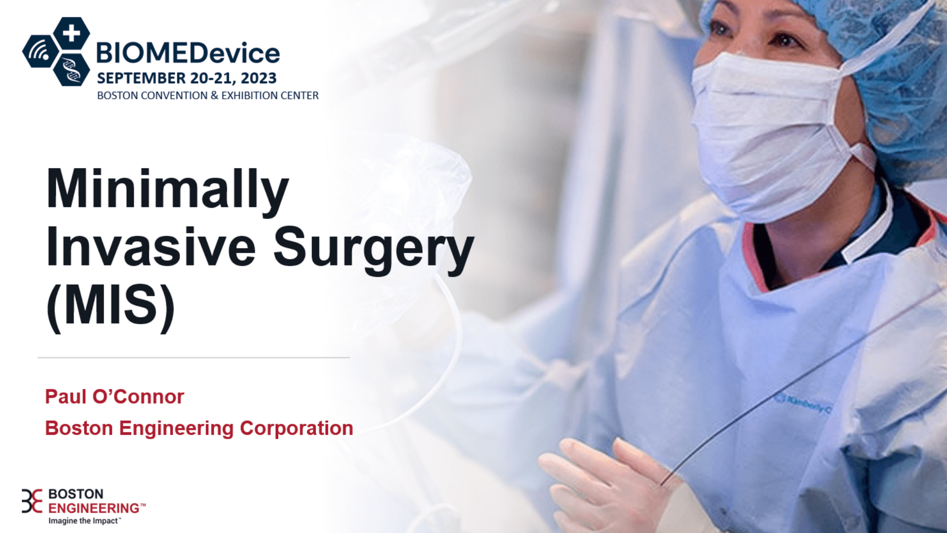 Minimally Invasive Surgical Technique Development - BIOMEDevice 2023 Tech Theater - Boston ...