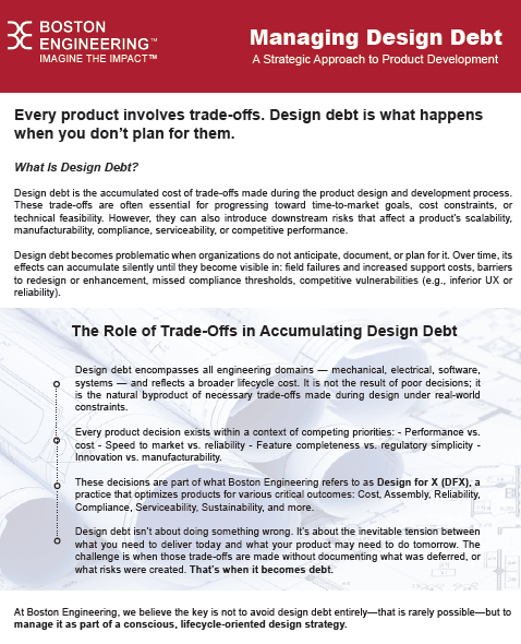 Our Design Debt Guide - Boston Engineering